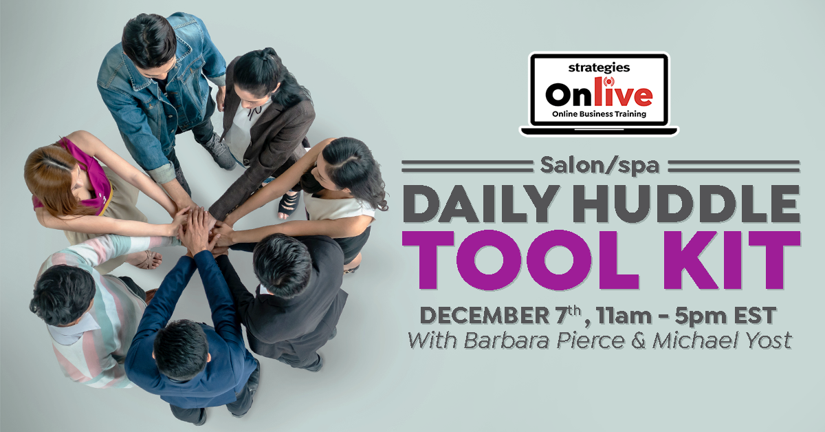 Onlive Training: Salon/Spa Daily Huddle Tool Kit - December 7, 2020